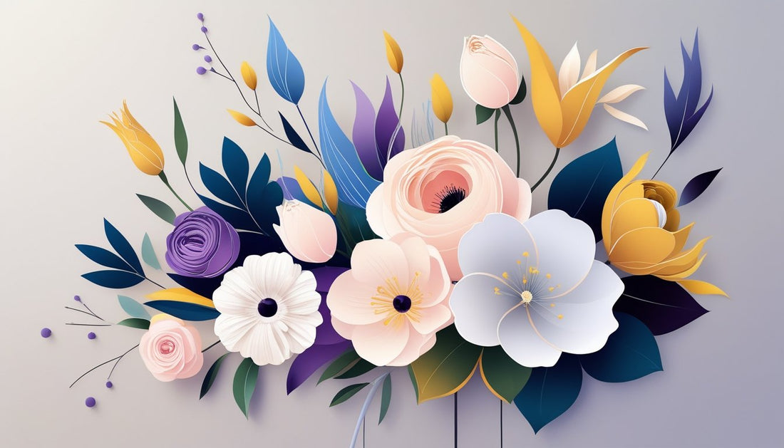 Contemporary Flower Wall Art: Modern Designs and Styling Tips for Home ...