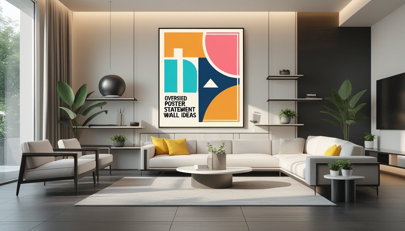 Oversized Poster Statement Wall Ideas for Bold, Modern Living Spaces ...