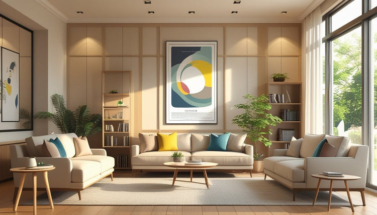 Poster Placement Living Room: Friendly Tips to Arrange Art for Comfort ...