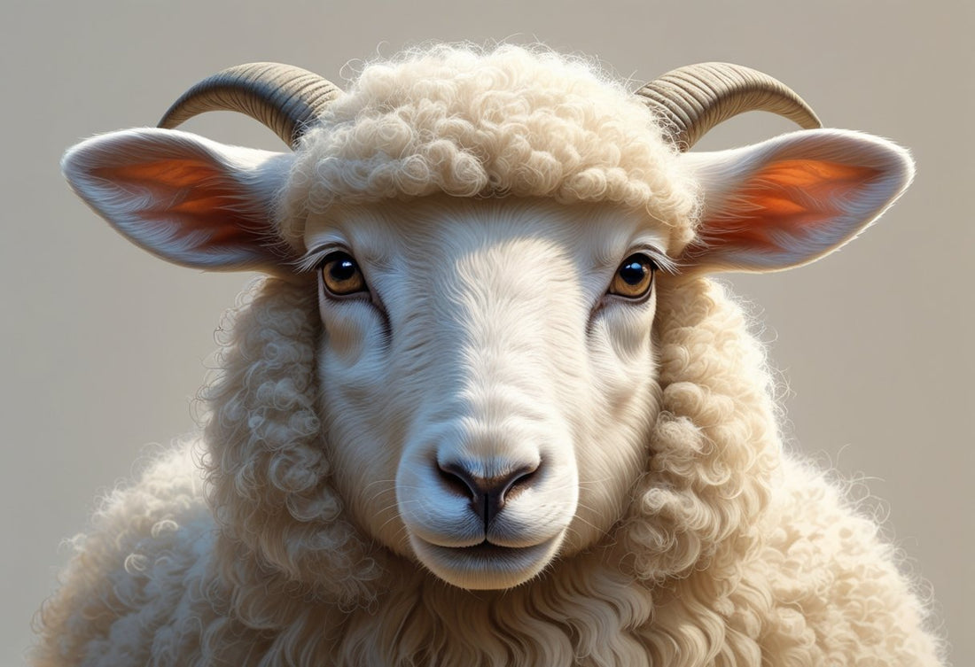 Sheep Face Art Print: A Unique Expression of Rustic Elegance – The Wild ...